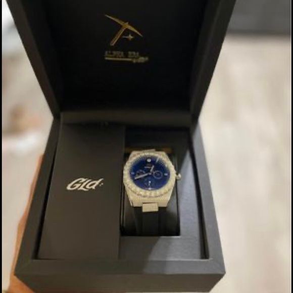 Accessories | Iced Alpha Era Blue Watch | Poshmark
